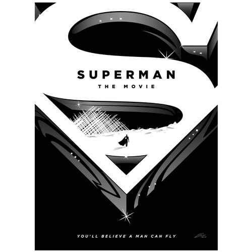 Постер / Плакат / Картина Супермен - Знак 90х120 см в подарочном тубусе