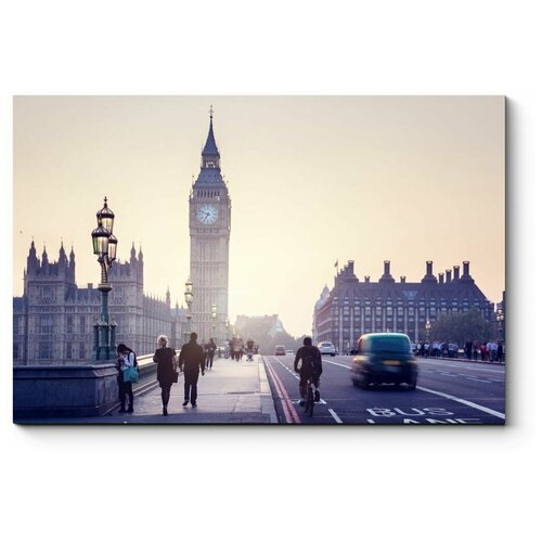 Модульная картина Биг-Бен на закате, Лондон 40x27