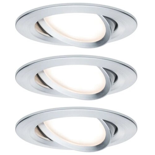 Paulmann 93903, LED, 7 Вт, 2700, теплый белый, цвет арматуры: серый, цвет плафона: серый