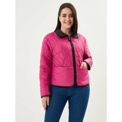 Куртка-рубашка NELIY VINCERE, размер 58, розовый