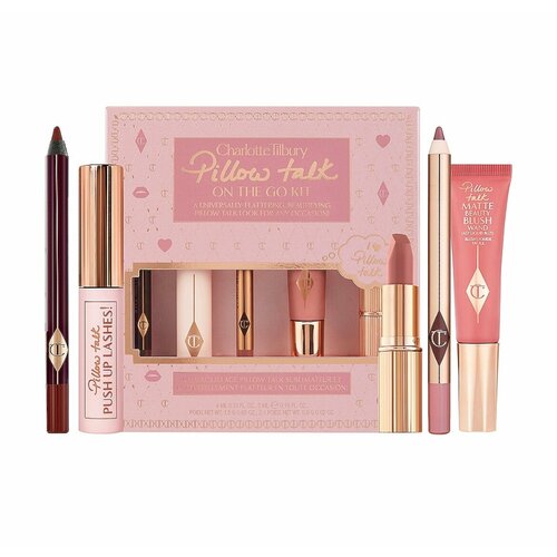 Набор для макияжа "Pillow Talk On The Go Kit" от Charlotte Tilbury , лимитированная рождественская коллекция 2023 года
