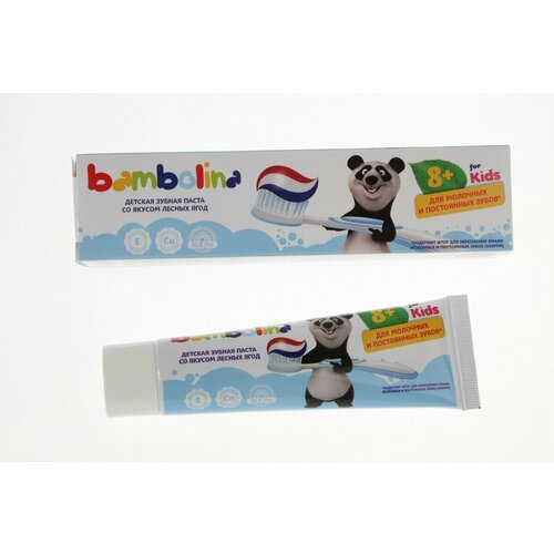 Зубная паста Bambolina детская от 8 + 50мл