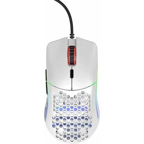 Glorious PC Высокопроизводительная игровая мышь USB RGB Odin, 6 программируемых кнопок, матовый белый