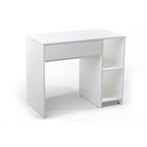 Компьютерный стол с ящиком и полками, шкафбери СП-3, белый, для дома
