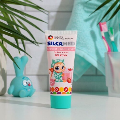 Silca Зубная паста Silcamed детская клубничный йогурт 65 г