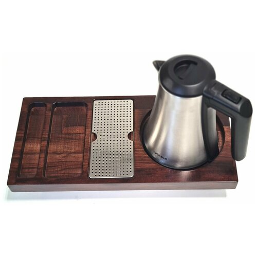 Подставка для чайника в комплекте с чайником ЧПК 4.1, коричневый бук