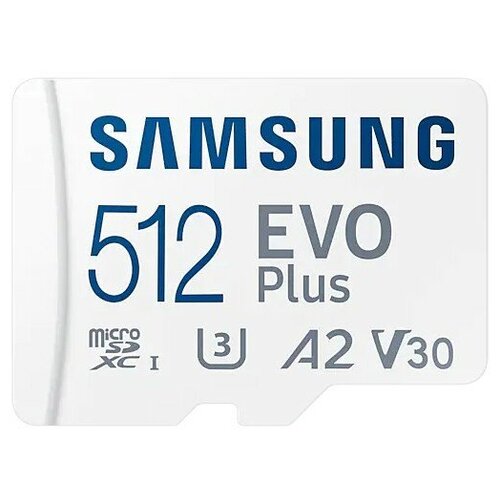 Samsung Карта памяти Micro SecureDigital 512Gb MB-MC512KA RU KR APC EU EVO PLUS + adapter