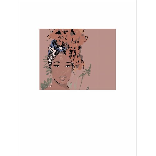Картина Art IrbisPrint, Девушка с тюрбаном, 60х70 см натуральный холст на подрамнике