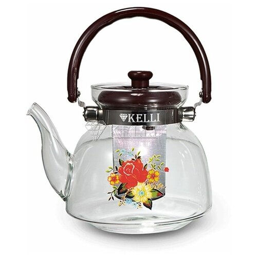Чайник заварочный Kelli KL-3006 0,8 л (бордовый)