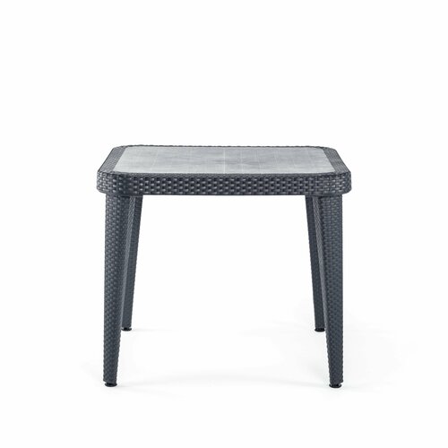 Стол Tilia PLASTIC TABLE OSAKA 90x90 cm антрацит