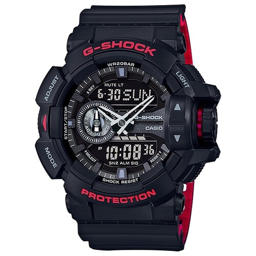 Наручные часы CASIO G-Shock GA-400HR-1A, черный, красный