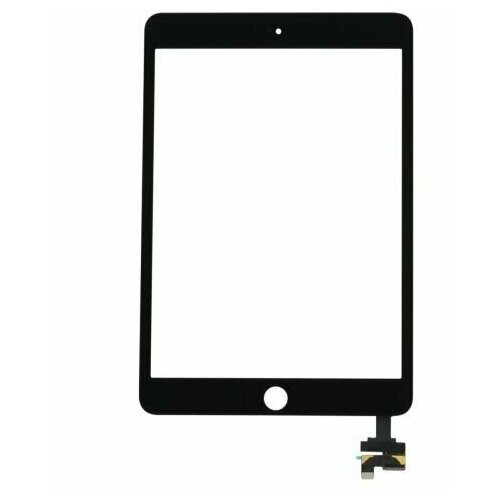 Сенсорное стекло (тачскрин) iPad mini 3 (Черное) (AAA) с коннектором