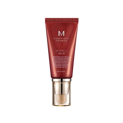 Missha BB крем M Perfect Cover, SPF 42 PA+++, 50 мл/50 г, оттенок: 31 golden beige, 1 шт.