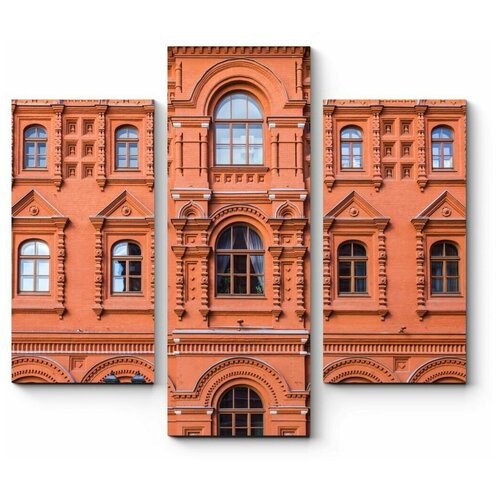 Модульная картина Классический фасад в русском стиле90x81