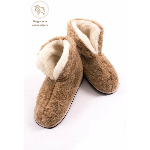 Тапочки  Wool Lamb, размер 40-41, коричневый