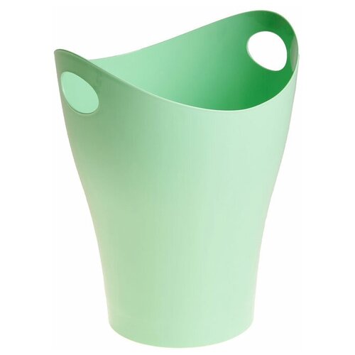 Корзина для бумаг пластик цельная 8л Стамм Pastel, зеленая КР161 4156150