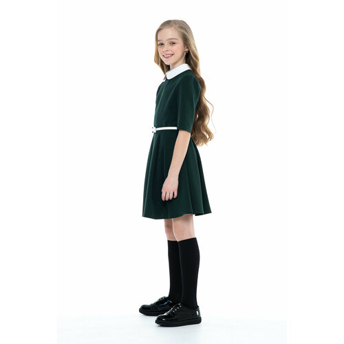 Школьное платье Инфанта, размер 158/88, зеленый