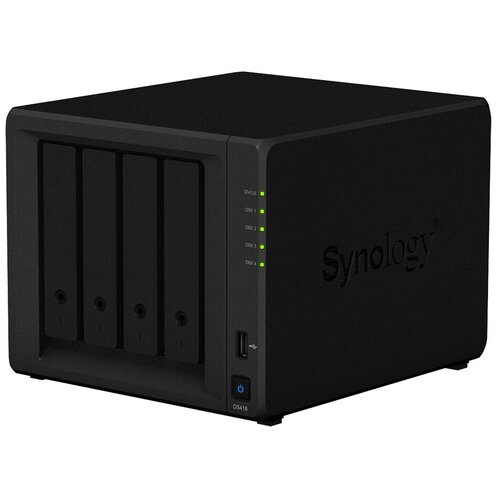 Сетевое хранилище Synology DS418 черный