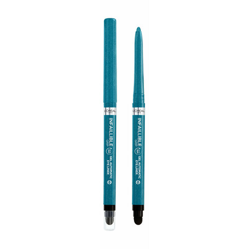 L'OREAL Гель-лайнер для глаз Infaillible Grip автоматический, 1 мл, Turquoise Faux Fur