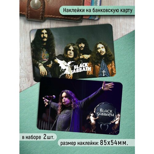 Наклейки на банковскую карту Black Sabbath Стикеры рок