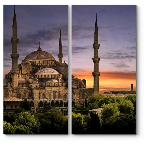 Модульная картина Величественный Стамбул 40x40