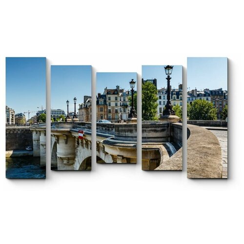 Модульная картина Париж летом особенно хорош100x60