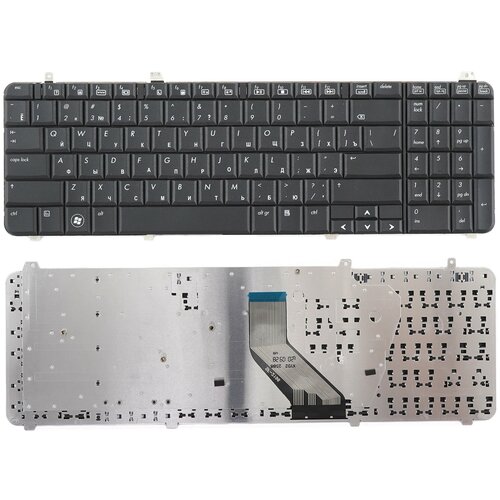 Клавиатура для ноутбука HP Pavilion dv6-1217er матовая черная