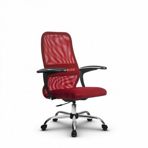 Компьютерное офисное кресло mетта SU-СU160-8Р, СН, Красное