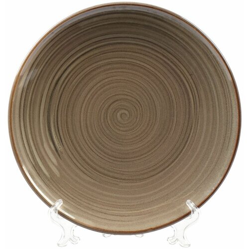 Тарелка обеденная, керам, 26 см, кругл, Verde бежевый, Daniks ST2155