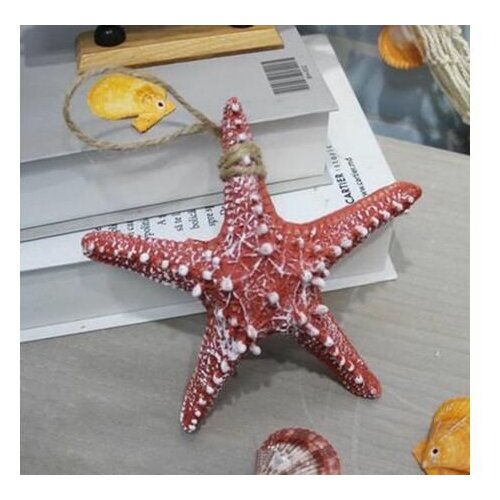 Морская звезда декоративная оранжевая 13 см