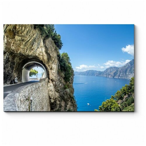 Модульная картина Тоннель на побережье Италии 60x40