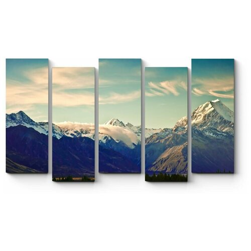 Модульная картина Горы Новой Зеландии 110x64