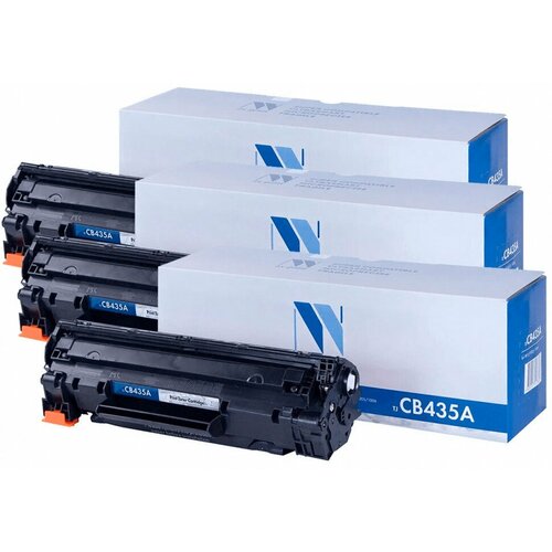 Картридж NV Print NV-CB435A-SET3 для принтеров HP LaserJet P1005/ P1006, (3 шт) 1500 страниц