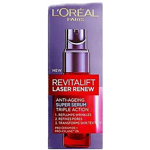 L'OREAL PARIS Омолаживающая сыворотка для лица Revitalift Лазер Х3