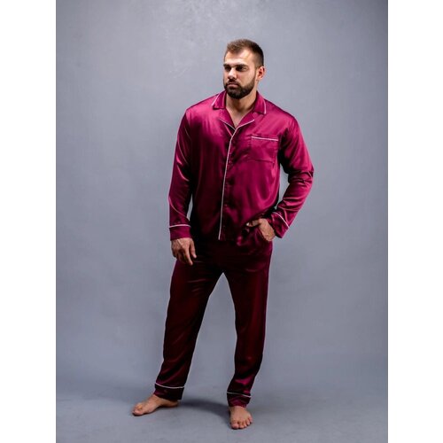 Пижама Малиновые сны, размер 54, бордовый