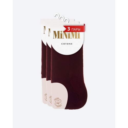Носки MiNiMi, 3 пары, 3 уп., размер 35-38, бордовый