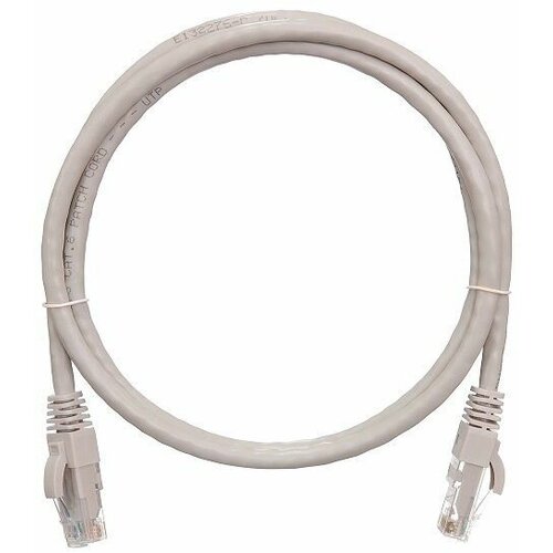 NMC-PC4UE55B-100-GY Коммутационный шнур NIKOMAX UTP 4 пары, Кат.6, 2*RJ45/8P8C, 10 м.