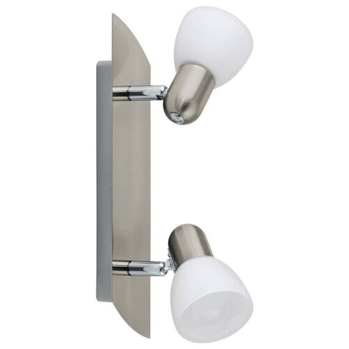 Настенно-потолочный светильник EGLO Enea 90984, E14, 80 Вт, кол-во ламп: 2 шт., 3000 К, цвет арматуры: никель, цвет плафона: белый