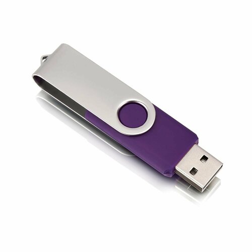 USB флешка, USB flash-накопитель, Флешка Twist, 64 Гб, фиолетовый, арт. F01 USB 2.0 5шт