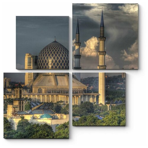 Модульная картина Голубая мечеть, Куала-Лумпур60x60