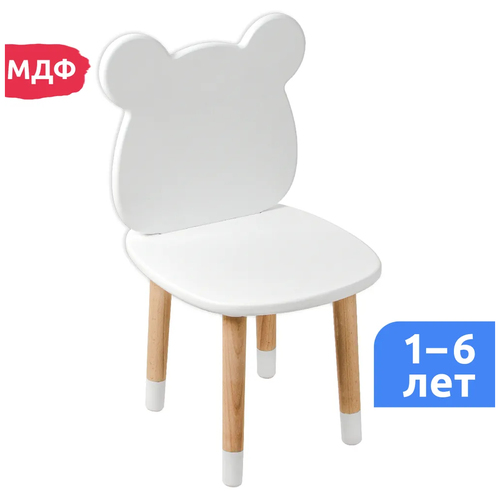 Детская мебель стул детский деревянный Мега Тойс Мишка