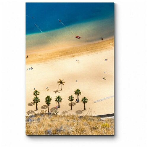 Модульная картина Песчаный пляж с высоты птичьего 40x60