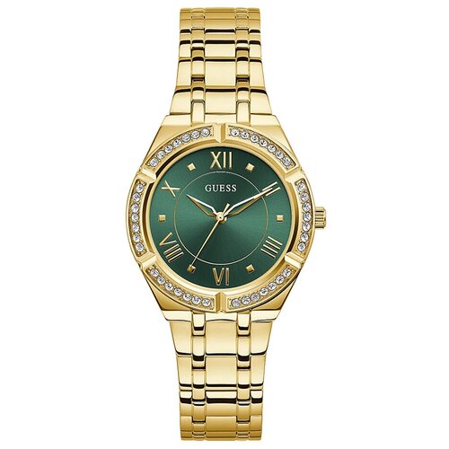 Наручные часы GUESS Cosmo GW0033L8, зеленый, золотой