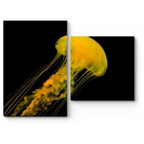 Модульная картина Золотая медуза100x75