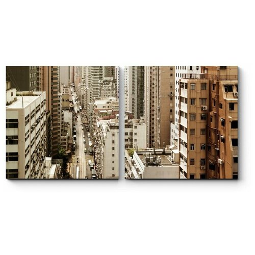 Модульная картина Центр исторического Гонконга70x35