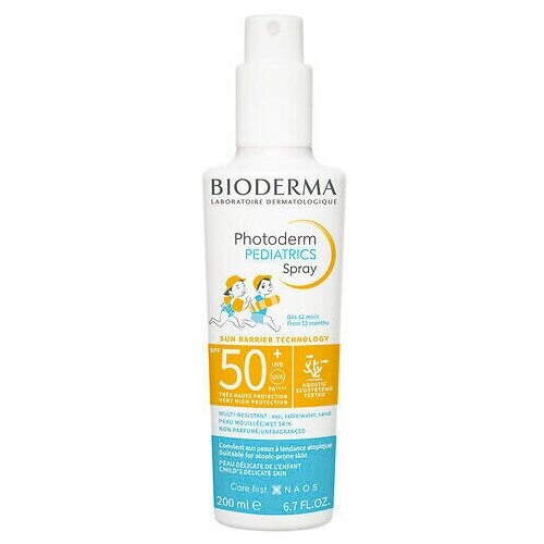 BIODERMA фотодерм PEDIATRICS Солнцезащитный детский спрей SPF 50+, 200 мл