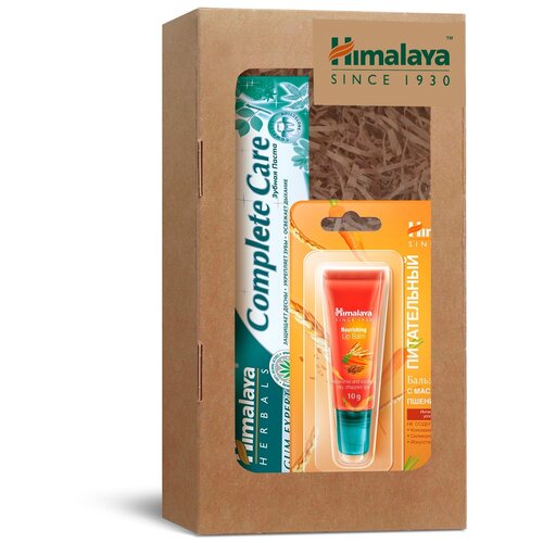 Himalaya Since 1930 Зубная паста Комплексный уход 50 мл и Питательный бальзам для губ 10г