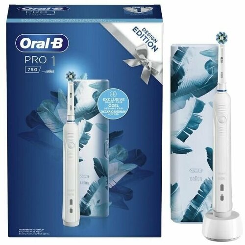 Электрическая зубная щетка Oral-B PRO 750 White Design Edition D16.513. UX, белый