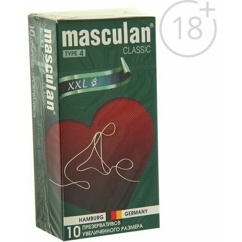 Презервативы Masculan 4 classic, увеличенный размер, розовые, 10 шт
