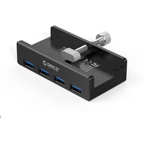 USB-хаб ORICO на 4 порта USB 3.0 с креплением, черный